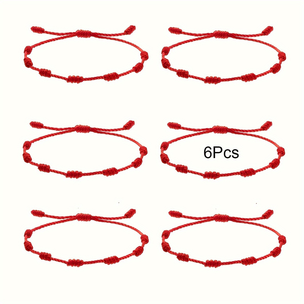 Red Woven Rope Friendship Bracelets Red Adjustable Chain - Temu Australia