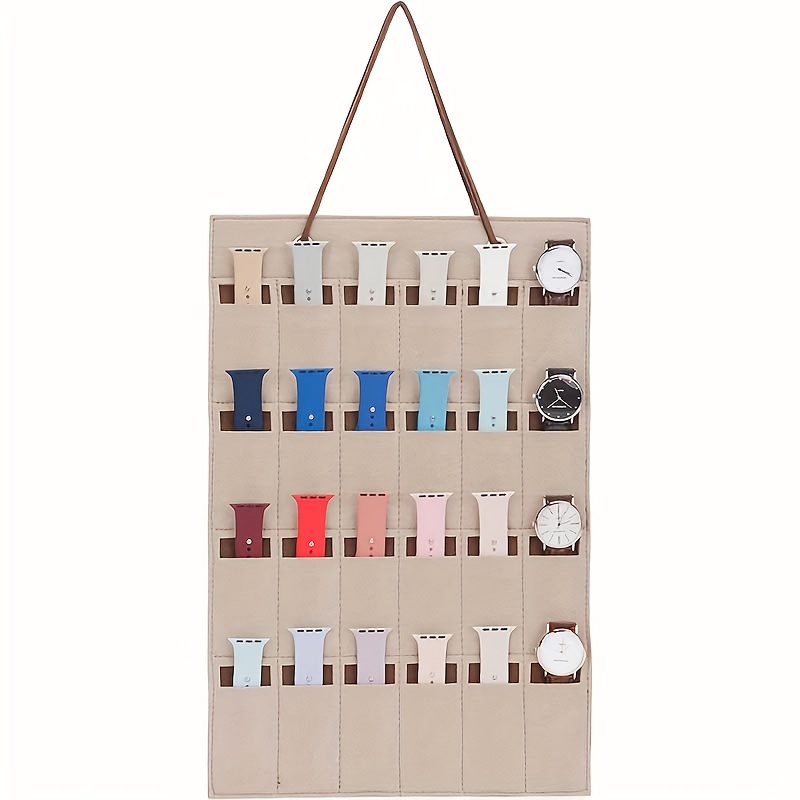 Wall Mounted Felt Hair Accessories Storage Bag Hanging Large - Temu ...