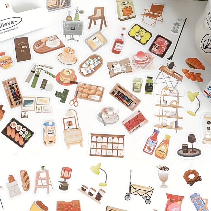 Food Table Stickers Creative Weekend Casual Decorative - Temu Canada