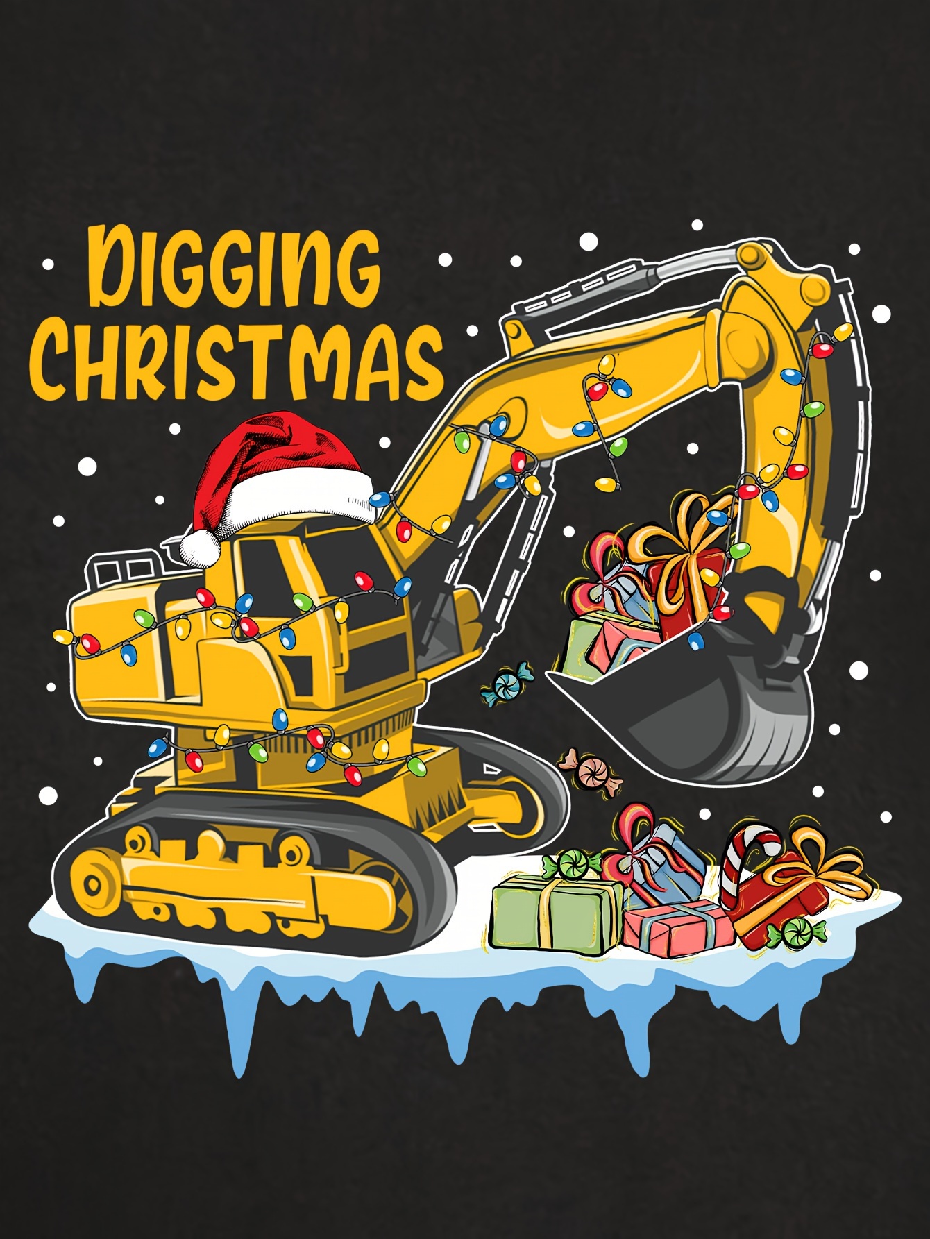 christmas cartoon digger gifts graphic print boys thick - Temu New Zealand
