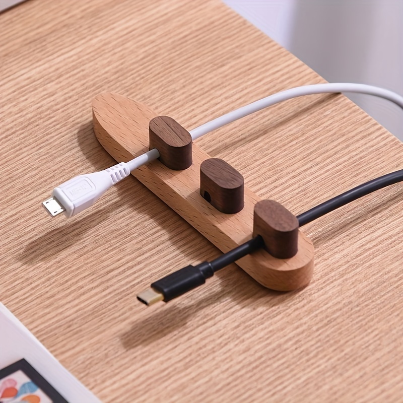 charging cable holder magnet snap le original literary solid wood ...
