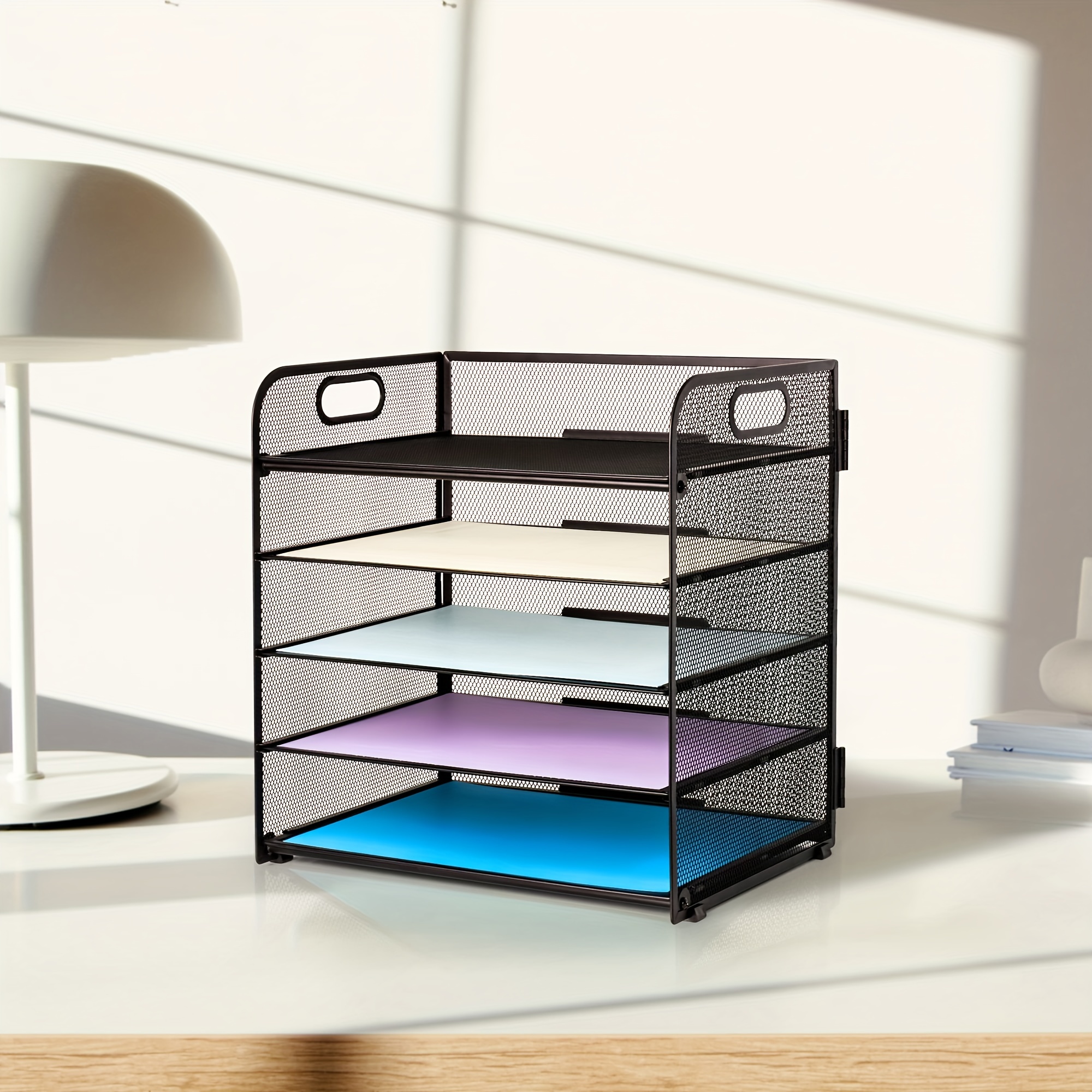 Indoor Mail Catcher Black - Single Layer Wall Mount Mail & Magazine ...