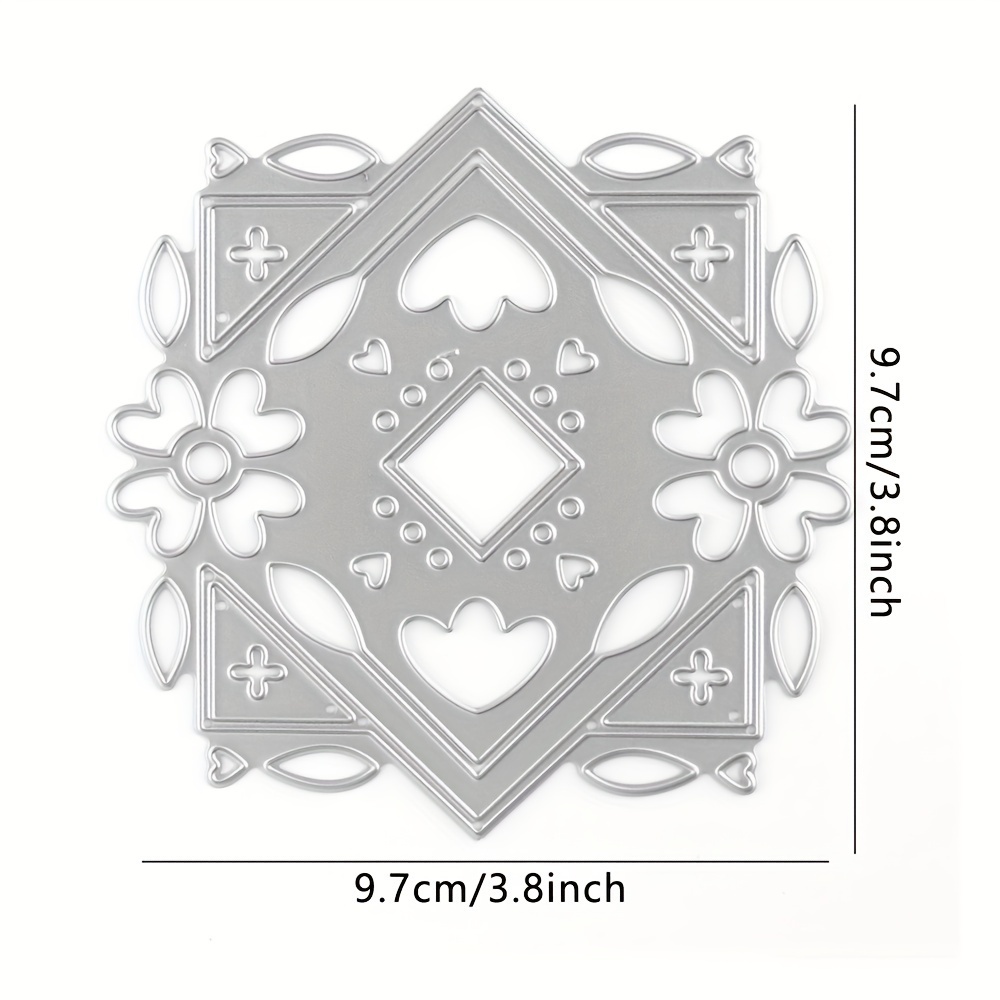 Floral Medallion Metal Cutting Dies For Diy Scrapbooking - Temu Australia