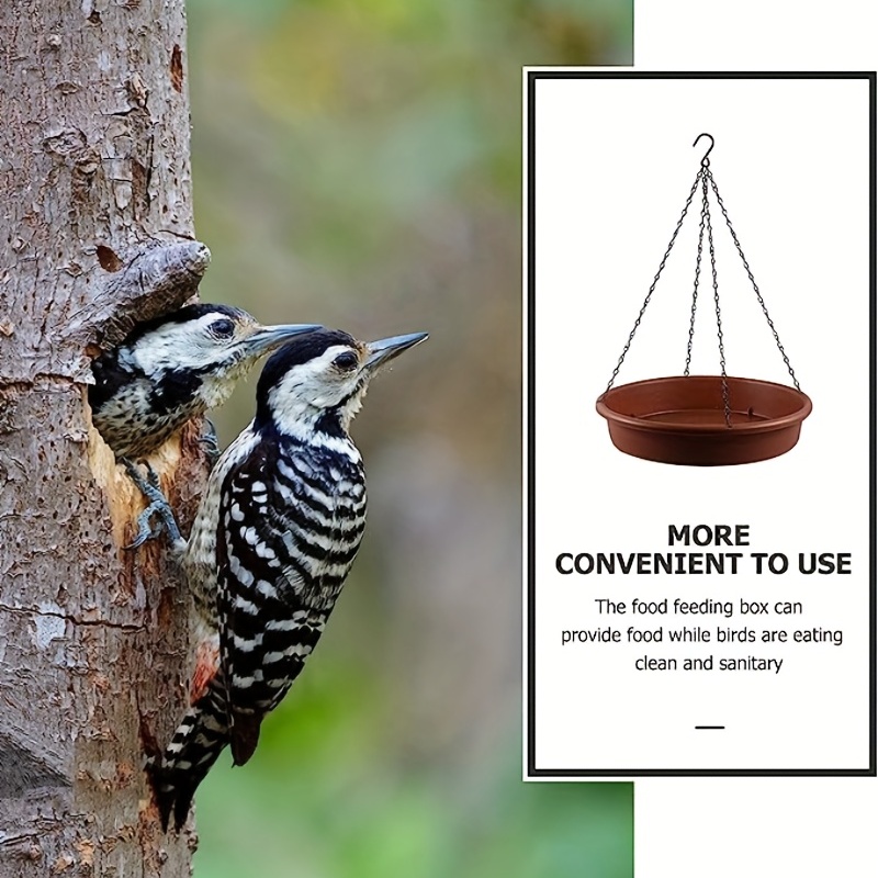 hanging outdoor bird bath feeder birds garden - Temu Australia