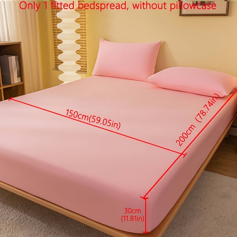 Brushed Fitted Sheet (without Pillowcase) Red Soft - Temu United