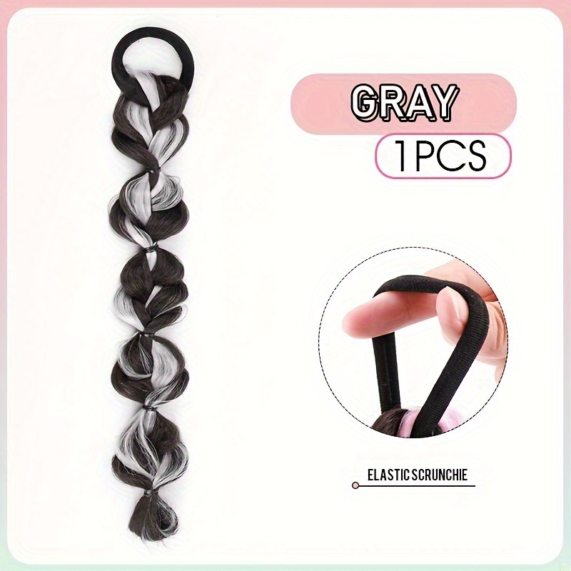 Braided Ponytail Extensions Highlights Fashion Style Twisted - Temu ...