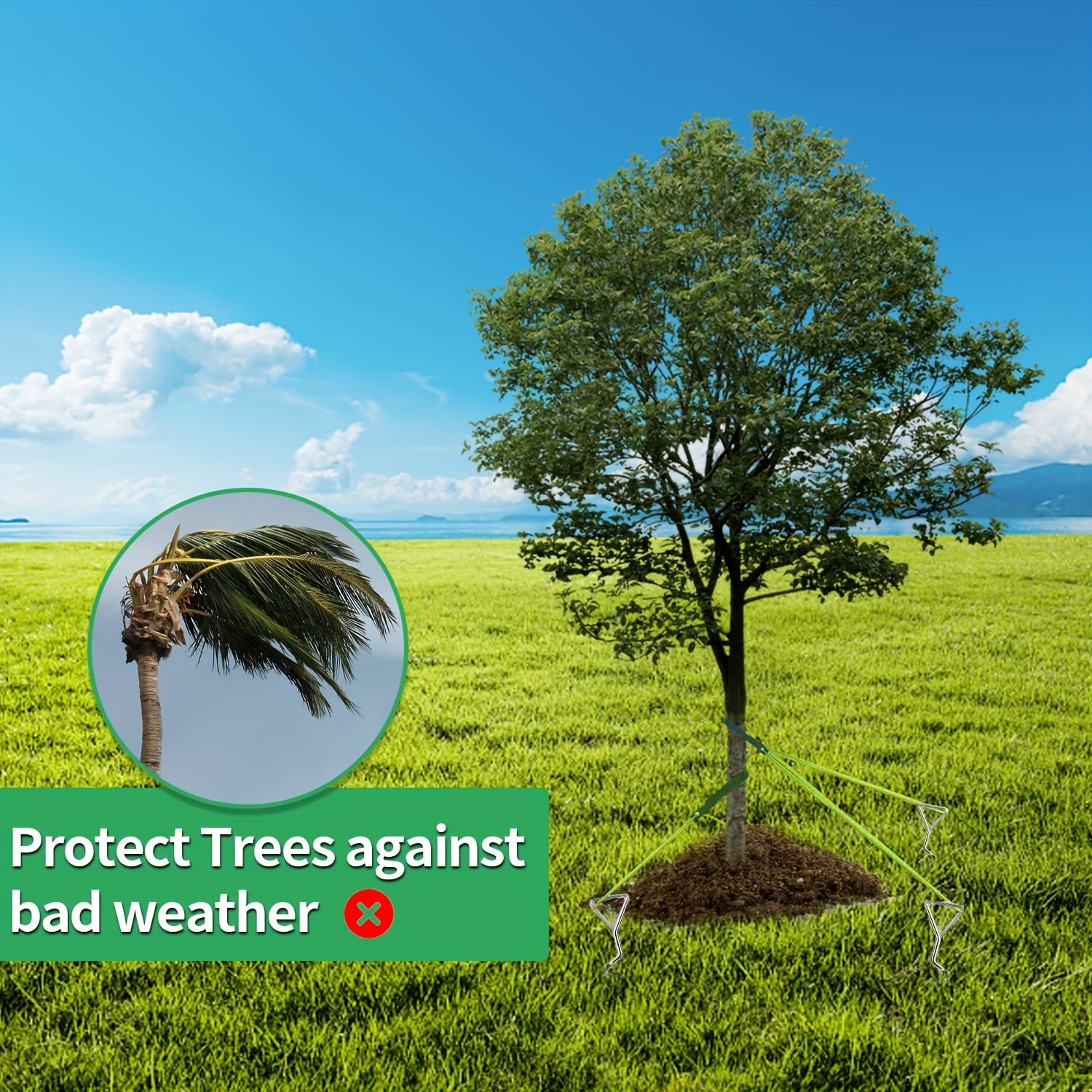 Tree Stakes And Supports For Leaning Trees Heavy Duty - Temu