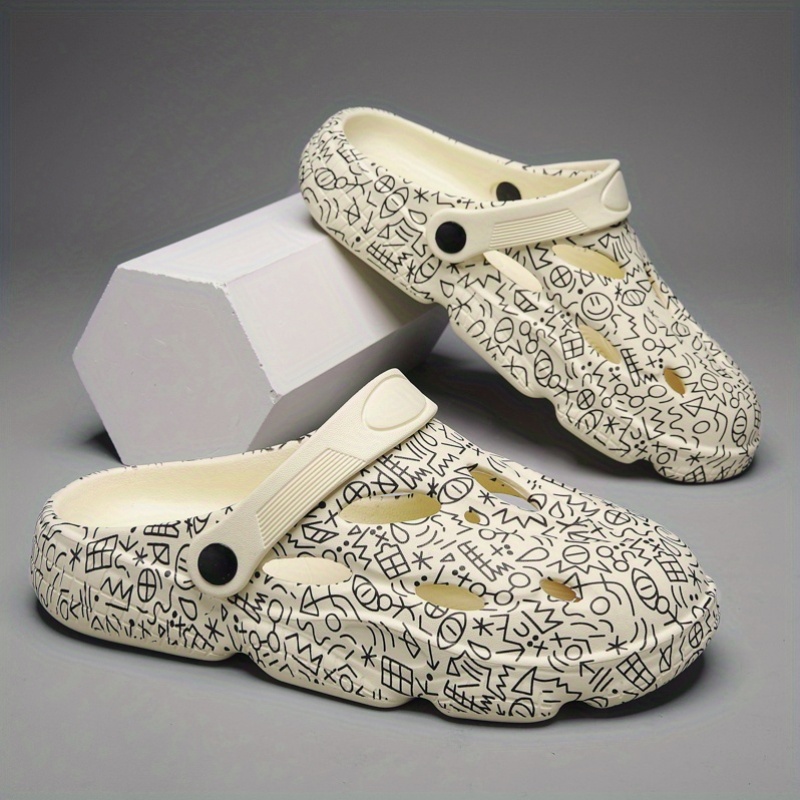 Men's Trendy Clogs Comfy Non Slip Casual Durable Slippers - Temu Australia