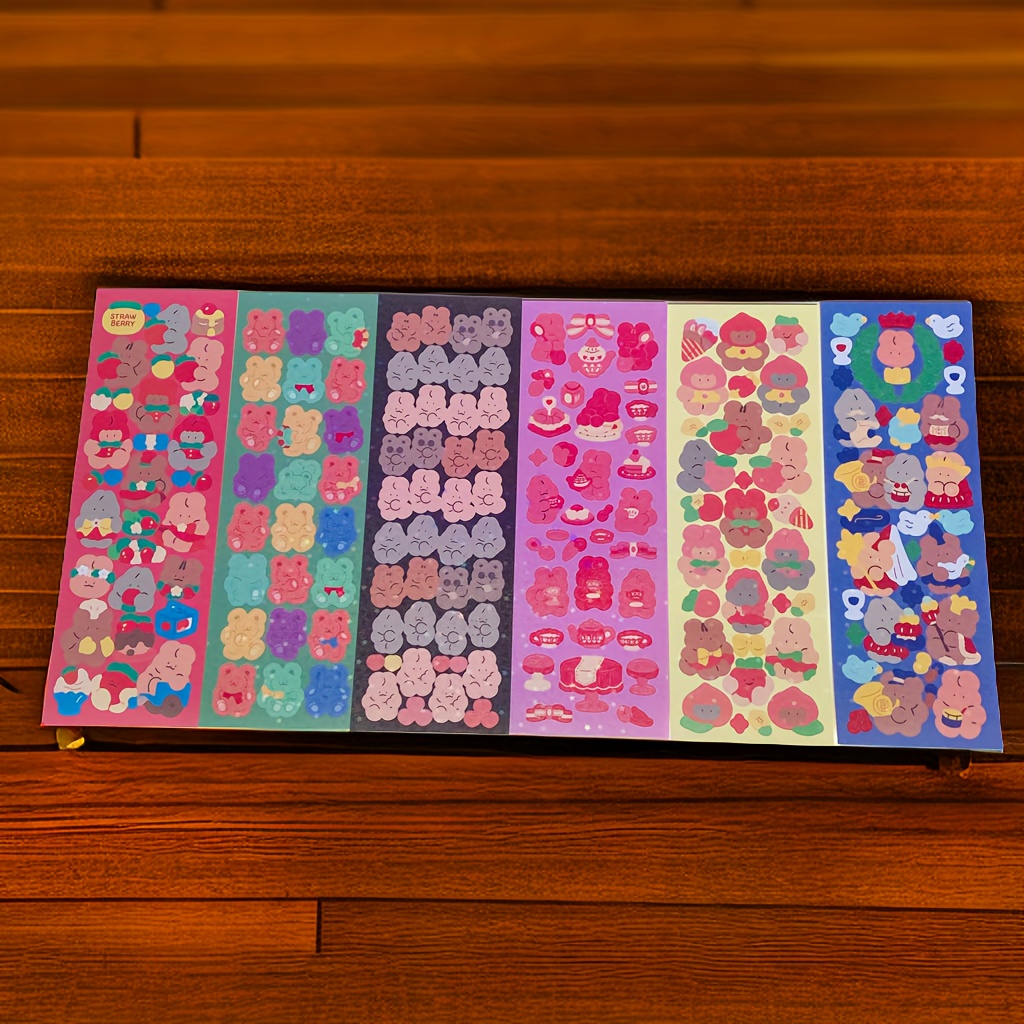 Cute Animal Stickers Waterproof Decorative Stickers Cartoon - Temu Canada