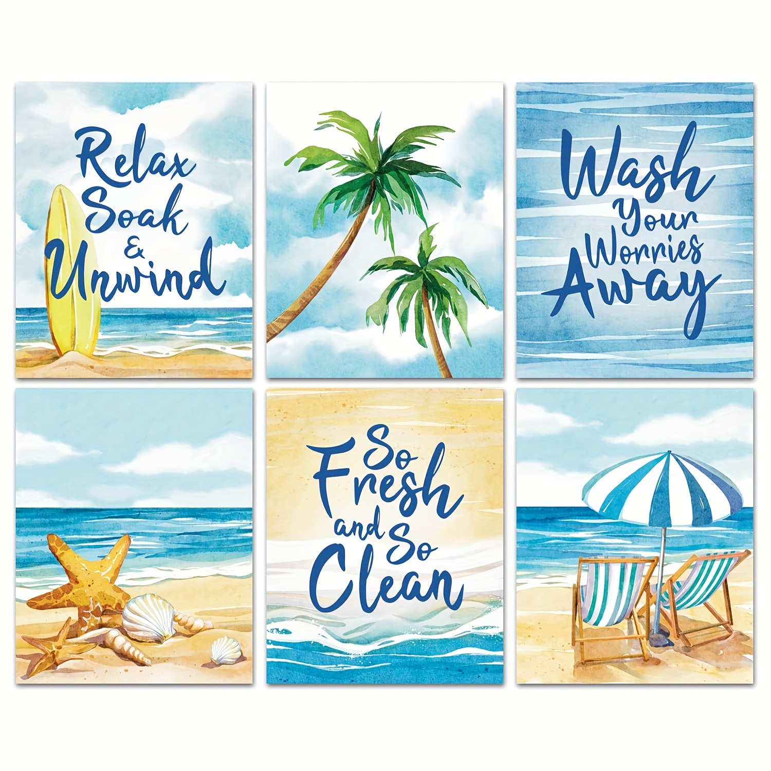 Canvas Poster No Frame Modern Art Relax Soak Unwind Breathe - Temu ...
