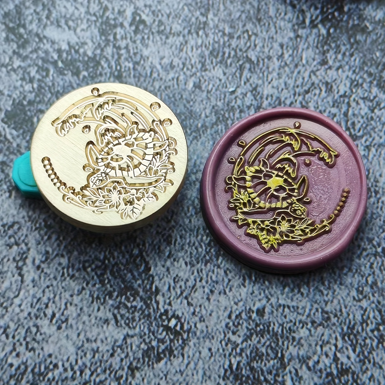 Water Animal Series Wax Seal Stamp Retro Sea Turtle/carp - Temu Canada