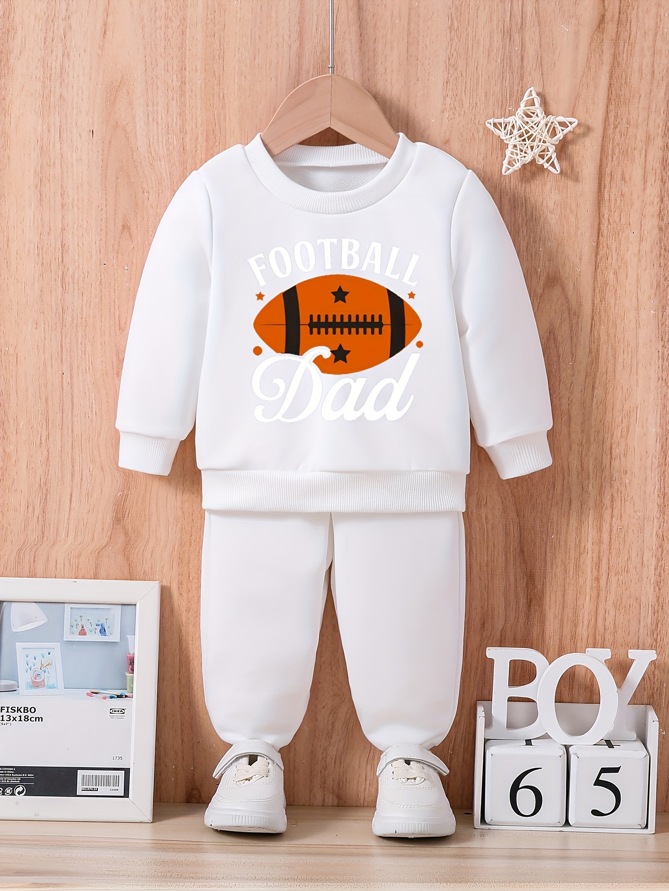 Baby Rugby Letter Print Trendy Outfits Toddler's Long - Temu Australia