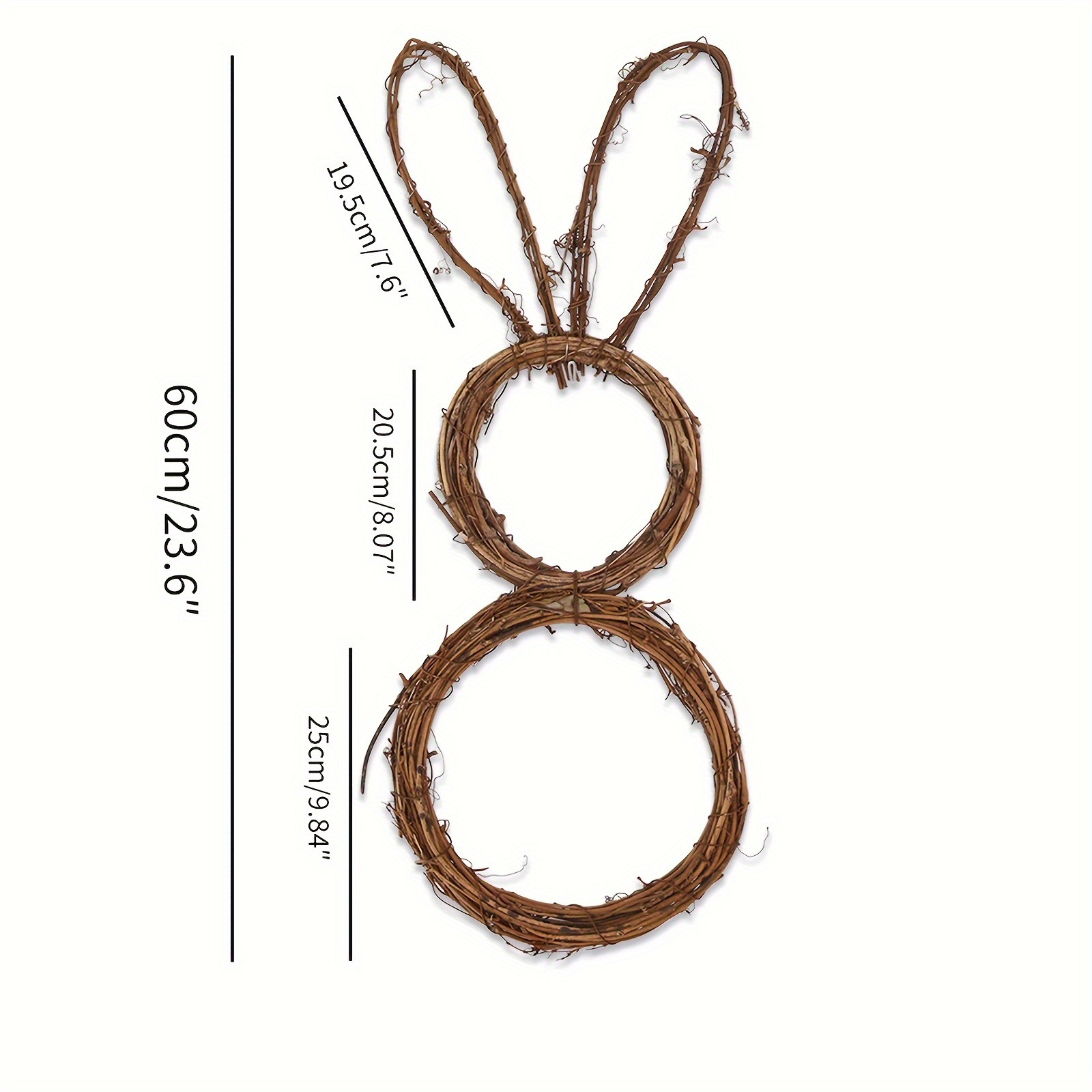 Easter Wreath Easter Rattan Bunny Wreath Easter Front Door - Temu ...