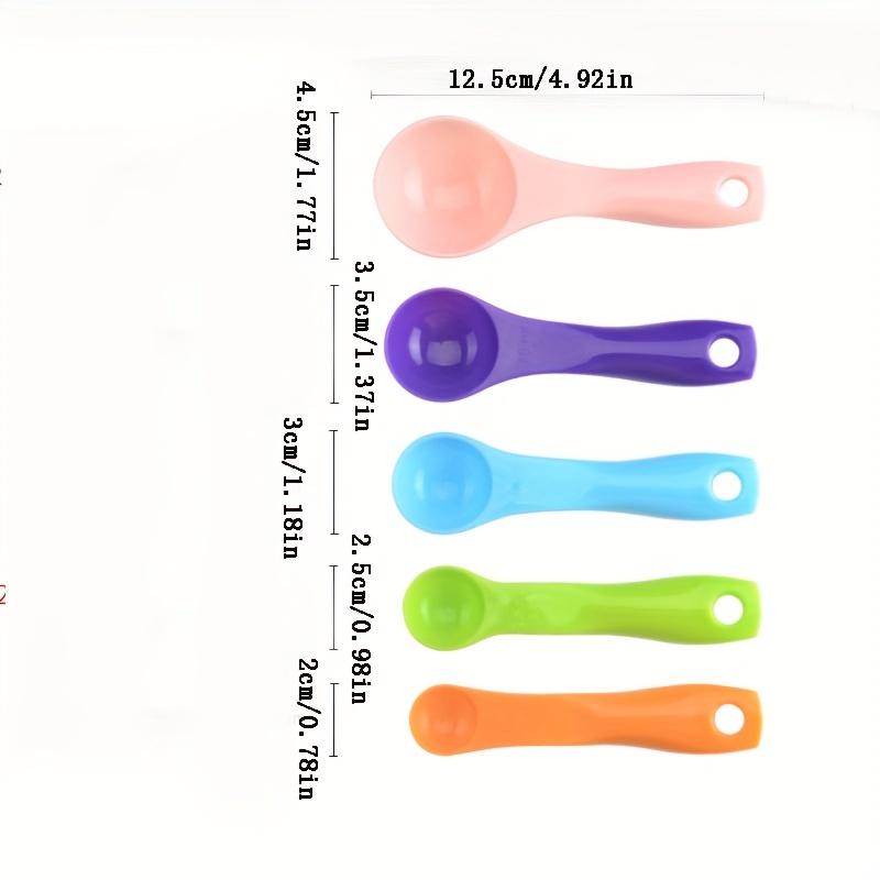 Kitchen Baking Tools Color Measuring Spoon Combination - Temu Australia