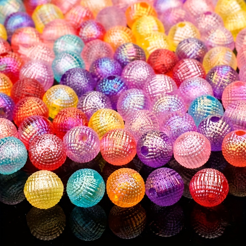 Acrylic Side Hole Beads Ab Color Large Hole Beads - Temu Australia