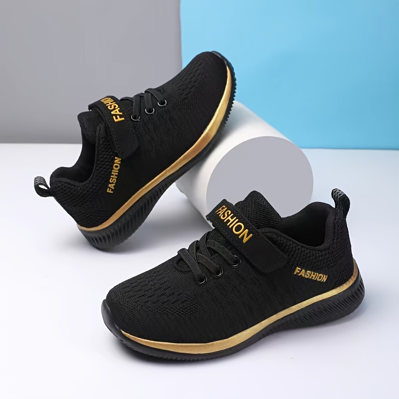 Boys Trendy Solid Woven Knit Breathable Running Shoes Comfy - Temu Kuwait