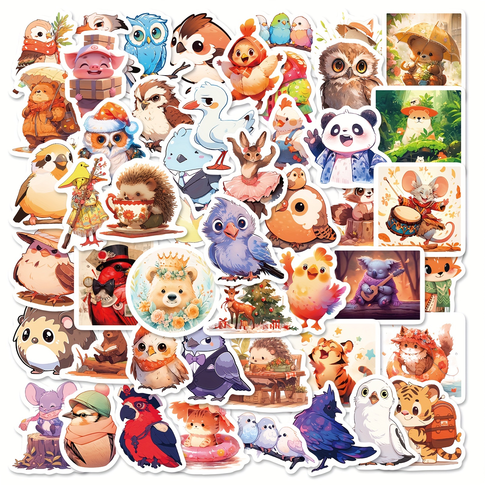 Fairy Tale Small Animal Creative Stickers For Mobile Phone - Temu Australia