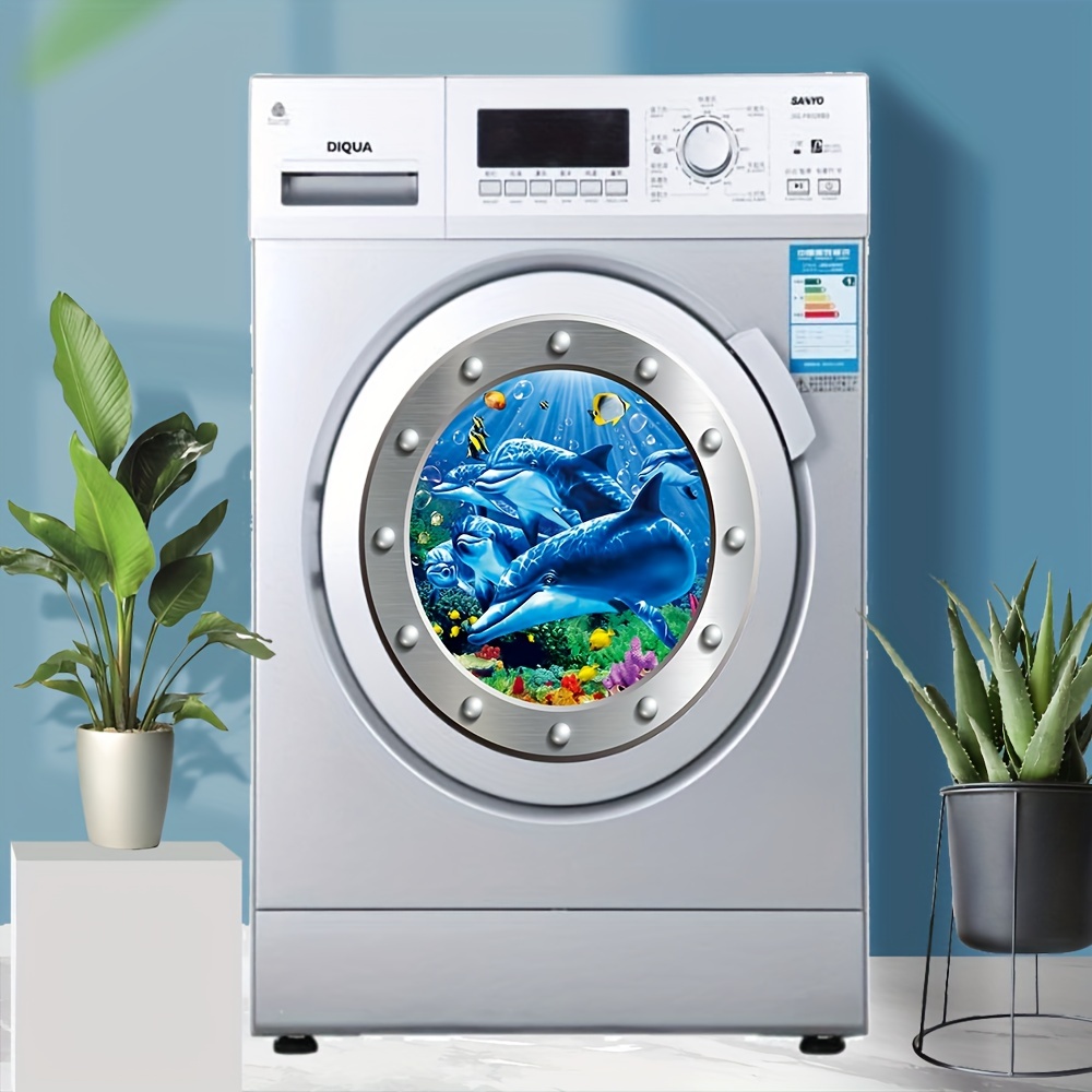 Ocean World Wall Stickers Murals Portholes 3d Turtles Sharks - Temu