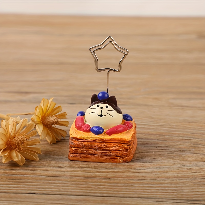 Cute Animal Photo Card Holder Creative Kawaii Number Name - Temu Australia