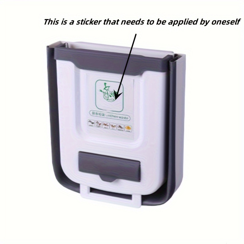 1pc Hanging Garbage Bin Foldable Household Sanitary Bin - Temu United ...