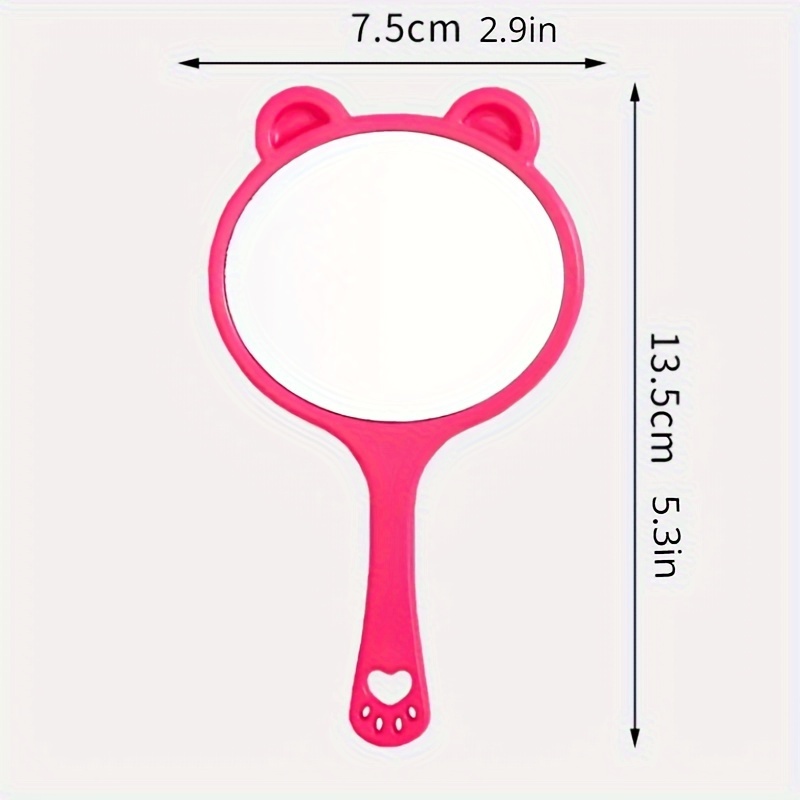 Creative Head Makeup Mirror Portable Hand Held Mirror - Temu