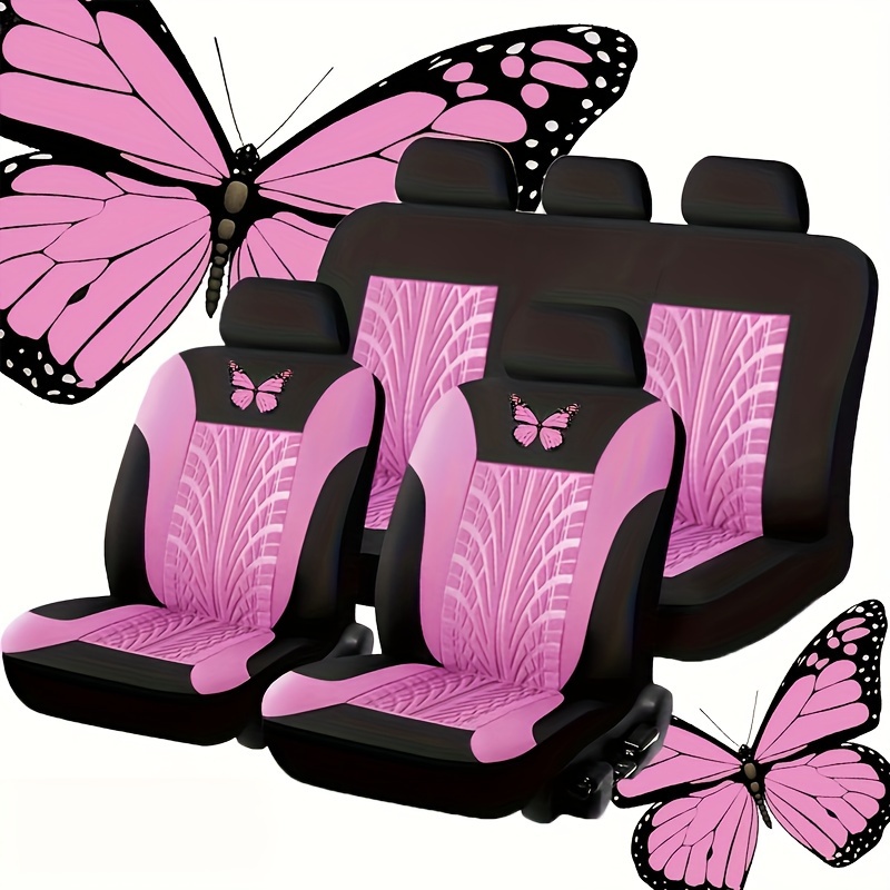 Butterfly Seat Cover 5 Seats Breathable Full Surround Auto - Temu