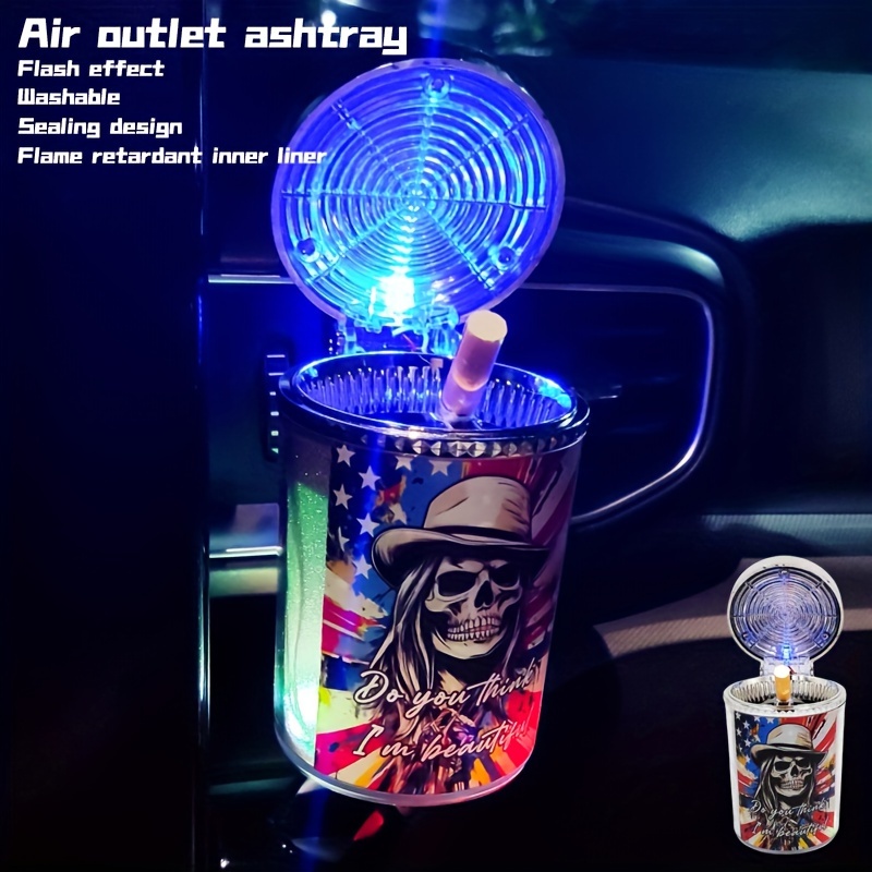 Creative Car Ashtray Car Air Outlet Colorful - Temu