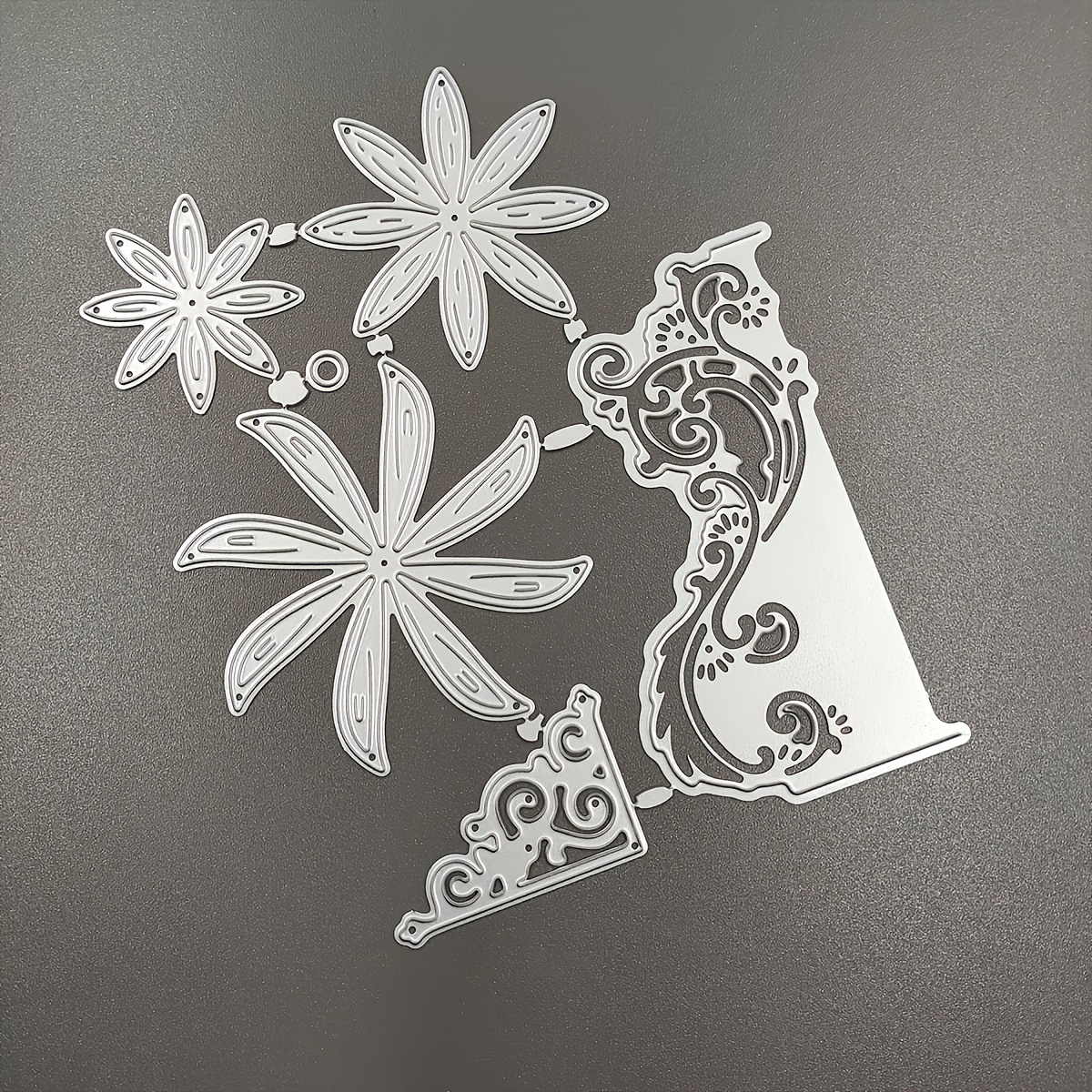 Flower Edge Metal Cutting Dies Decoration Scrapbooking Paper - Temu