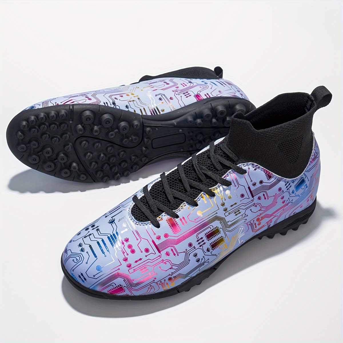 Professional Turf Non slip High Top Football Shoes Soccer - Temu United ...