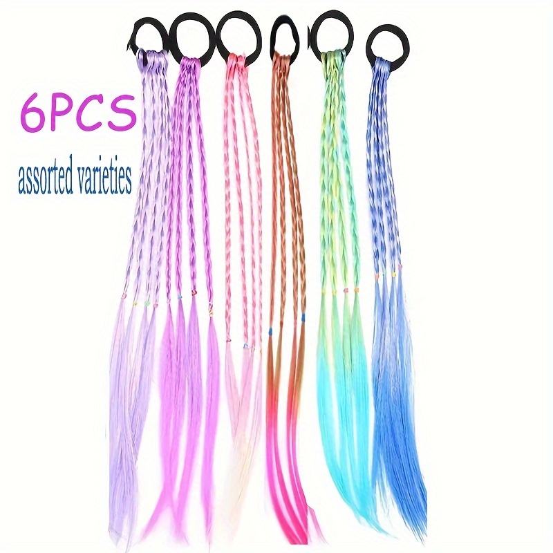 Trendy Y2k Cool Hair Extensions Long Braid Gradient Color - Temu Australia