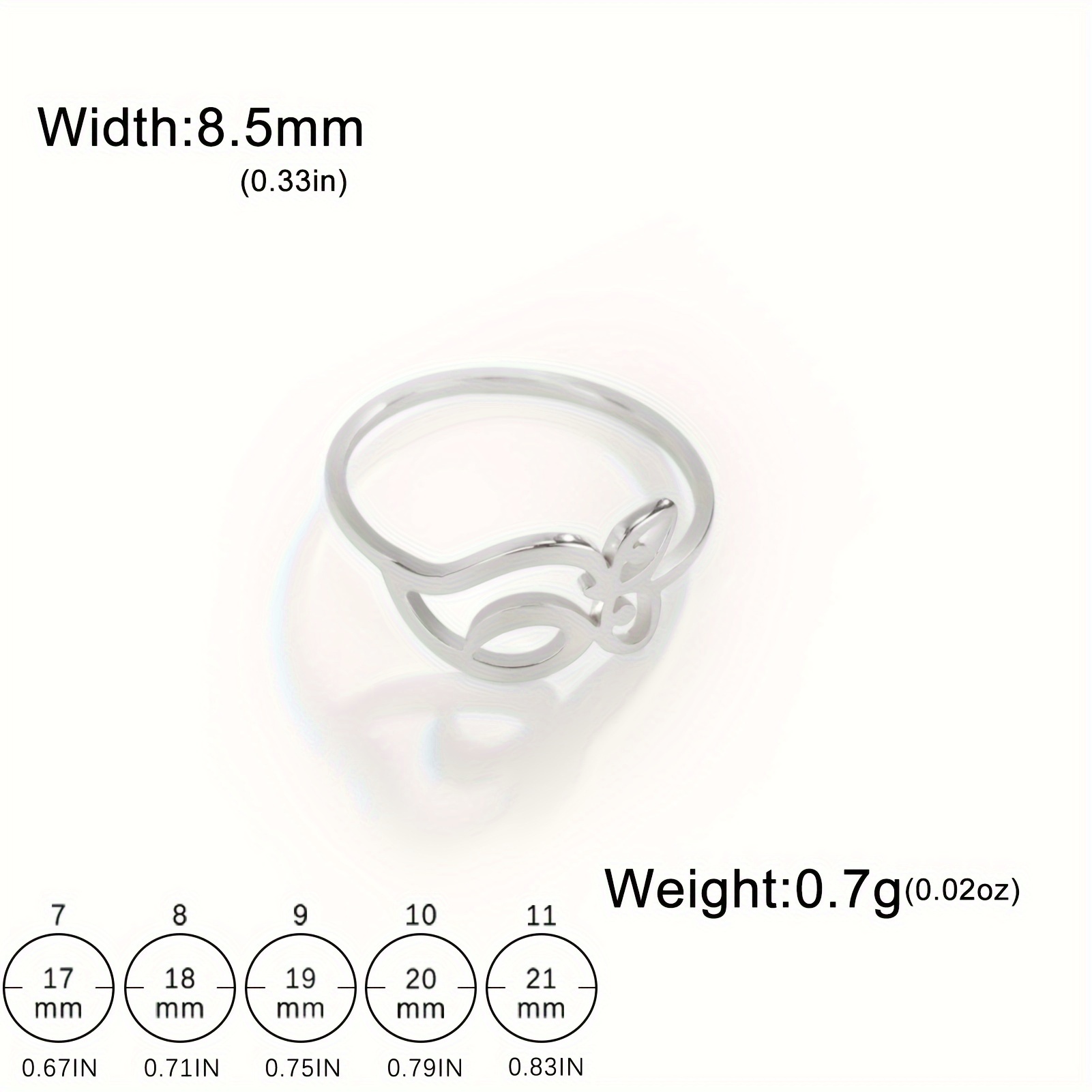 Cute Owl Design Ring Stainless Steel 18k Gold Plated Finger - Temu ...