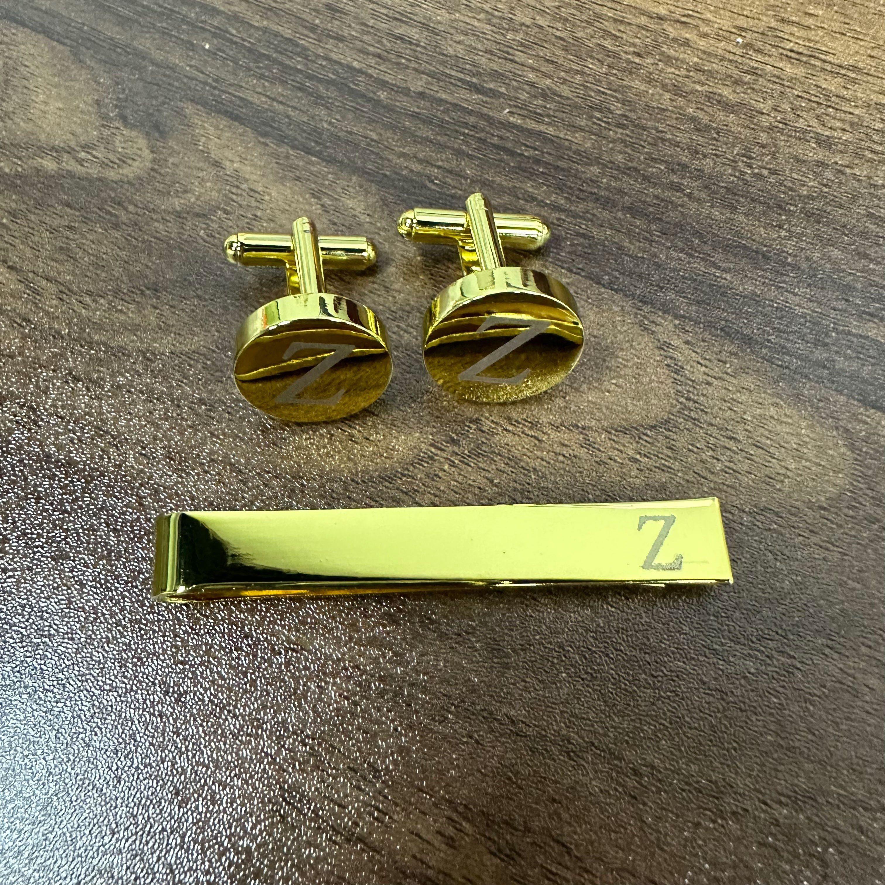 3pcs Set Mens Copper Cufflinks And Tie Clip Set Gift For Father And ...