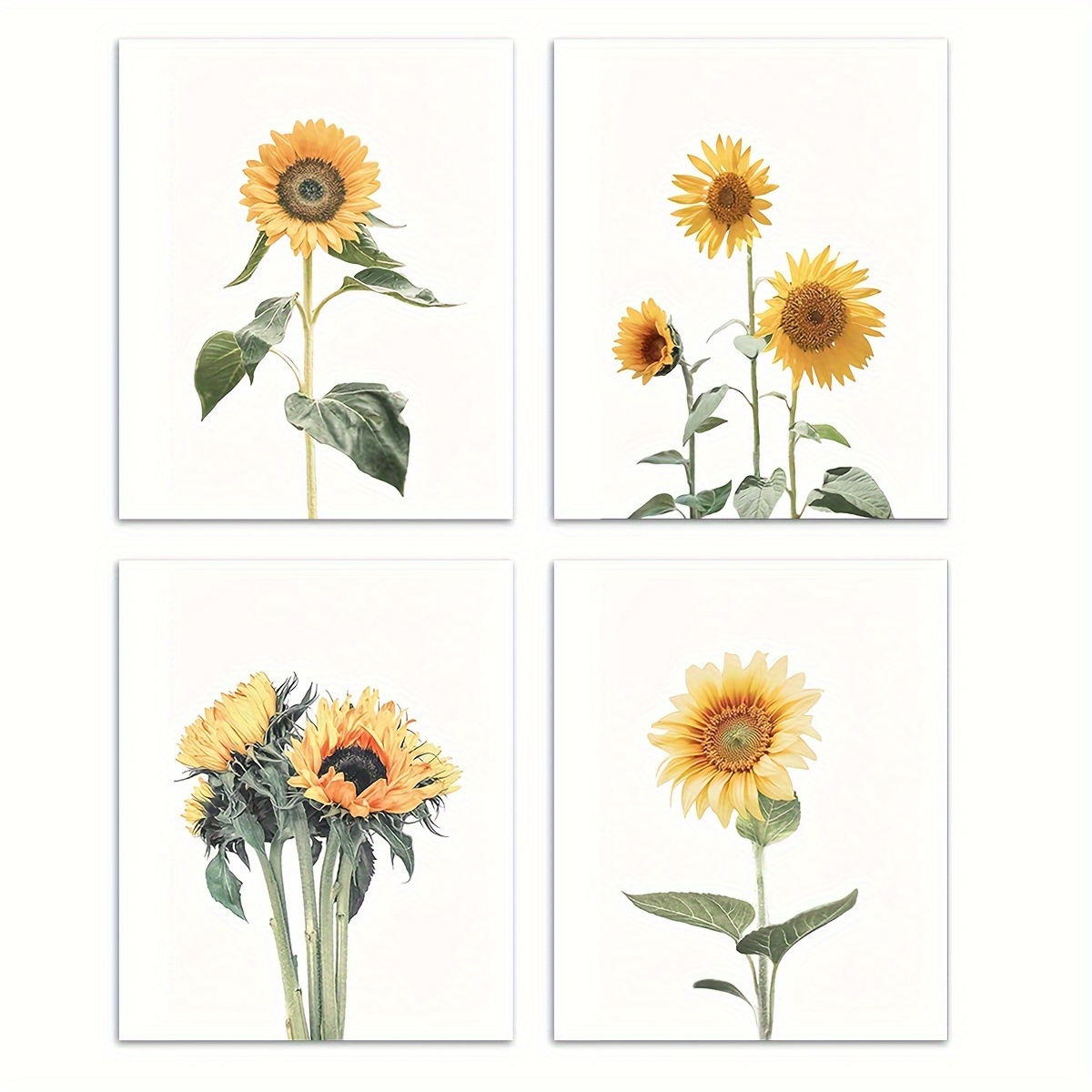 Canvas Poster Modern Art Sunflower Wall Decor Sunflower - Temu New Zealand