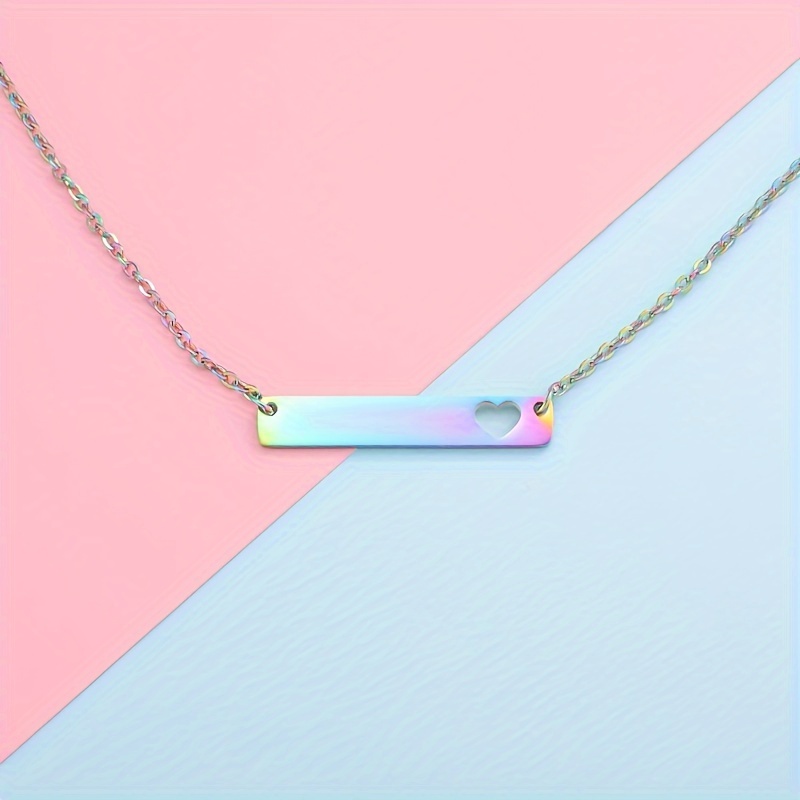 Personalized Necklace Customize Engraved English Letter - Temu United ...