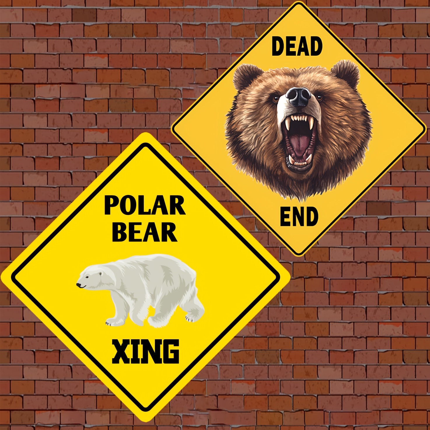 Polar Bear Crossing Sign
