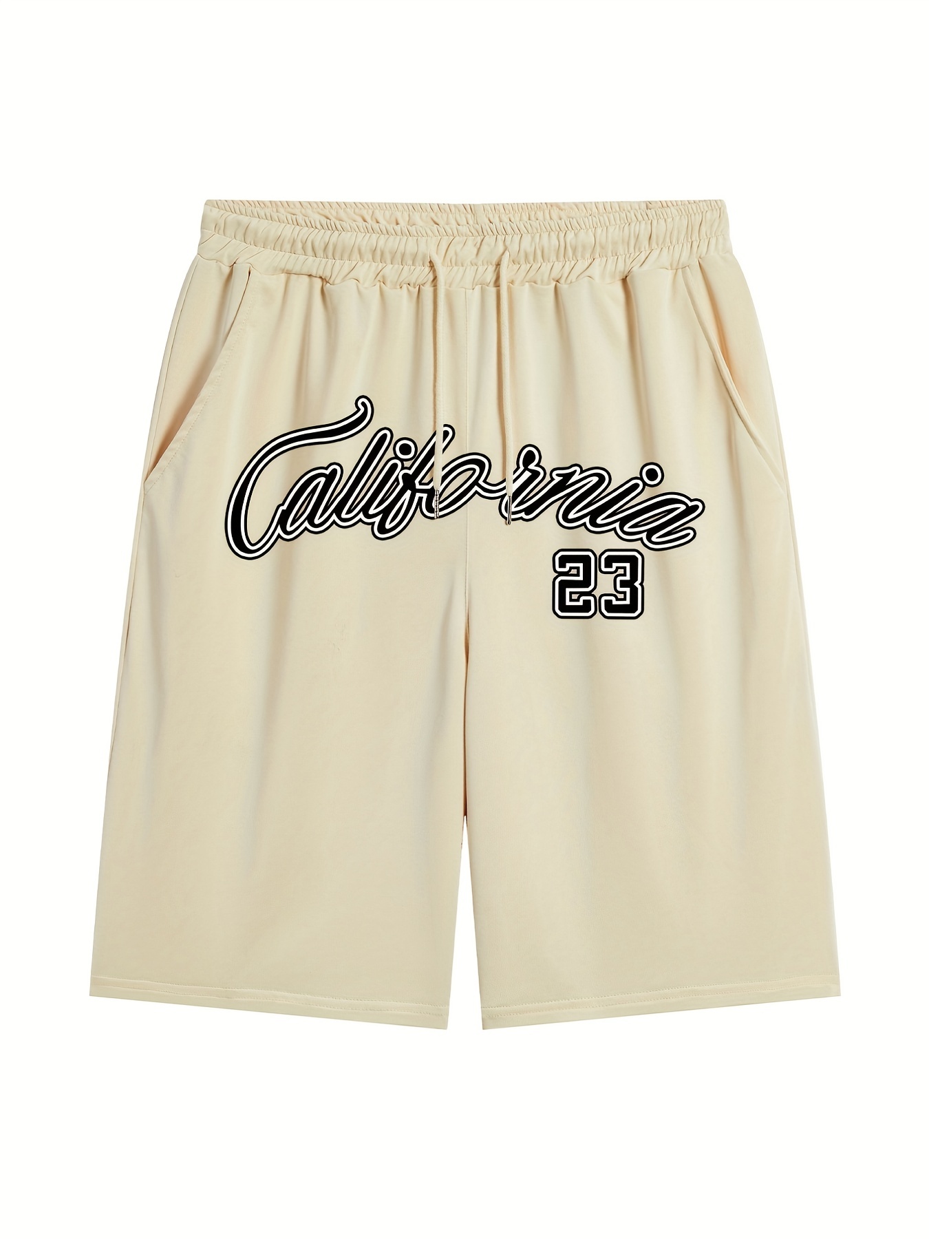 California 23 Casual Slightly Stretch Graphic Drawstring - Temu Australia