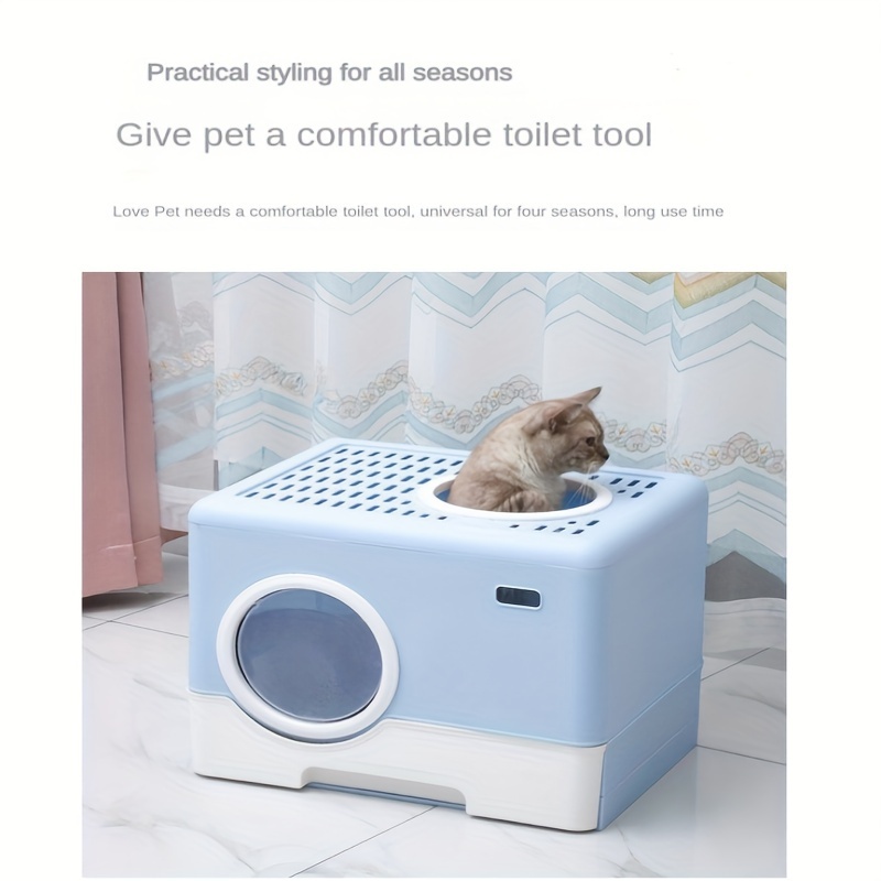 Extra Large Fully Enclosed Cat Litter Box Drawer type Anti - Temu Australia