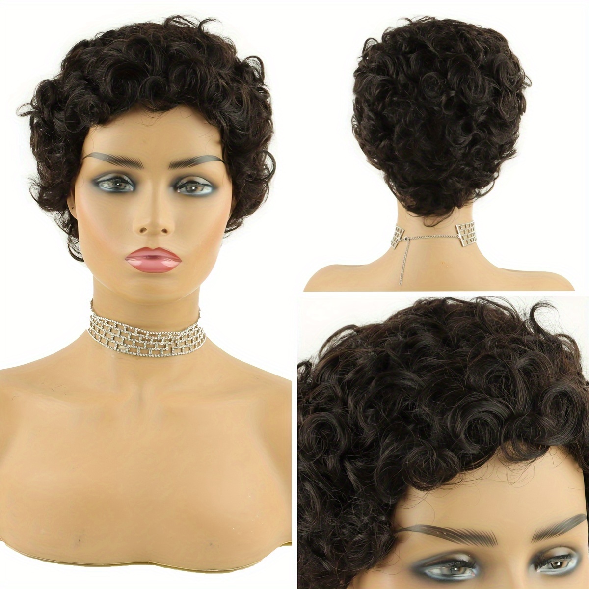 Short Pixie Cut Wig Human Hair Wigs Women Short Curly Wigs - Temu ...