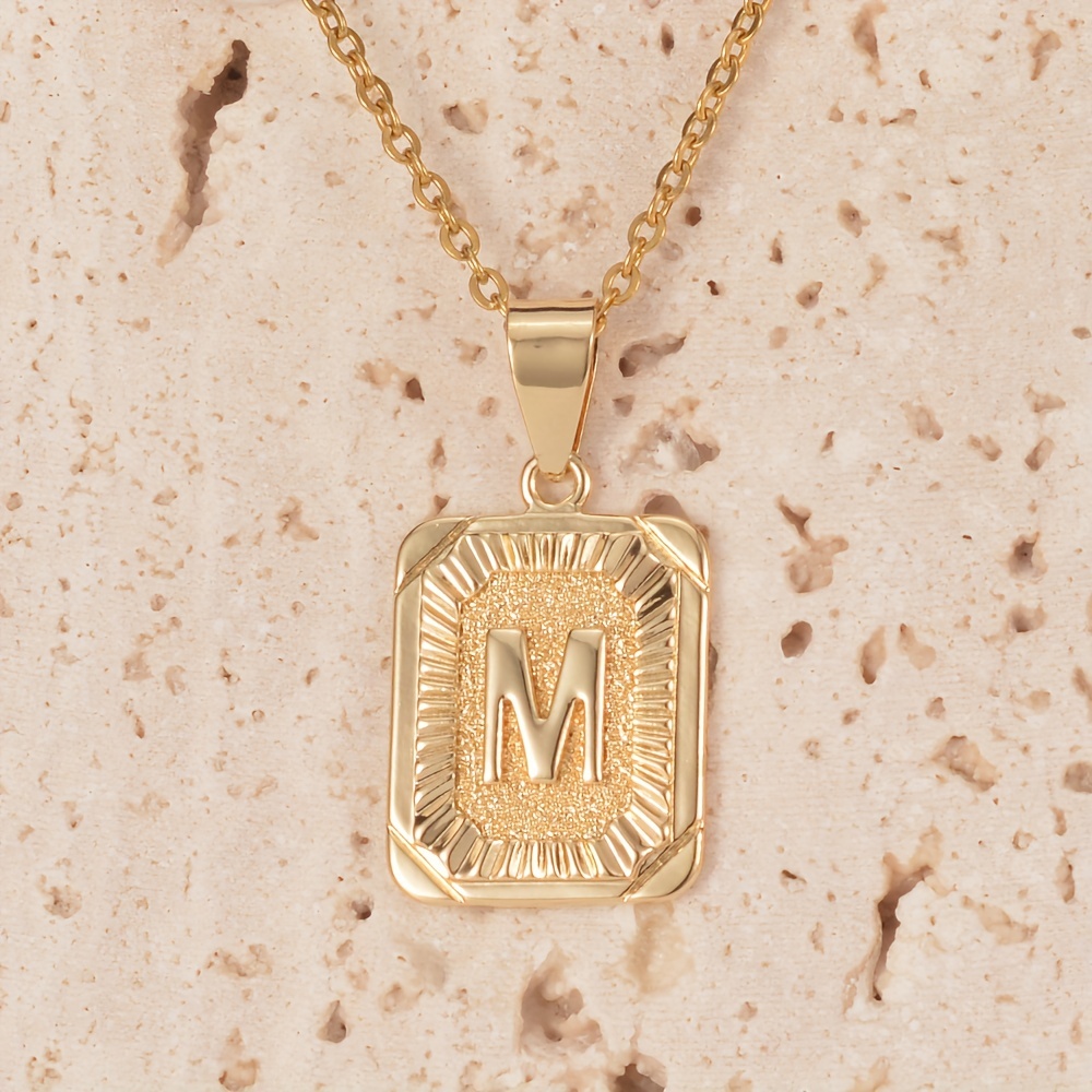 Gorgeous Golden Letters A z Pendant Necklace Initial Charms - Temu ...