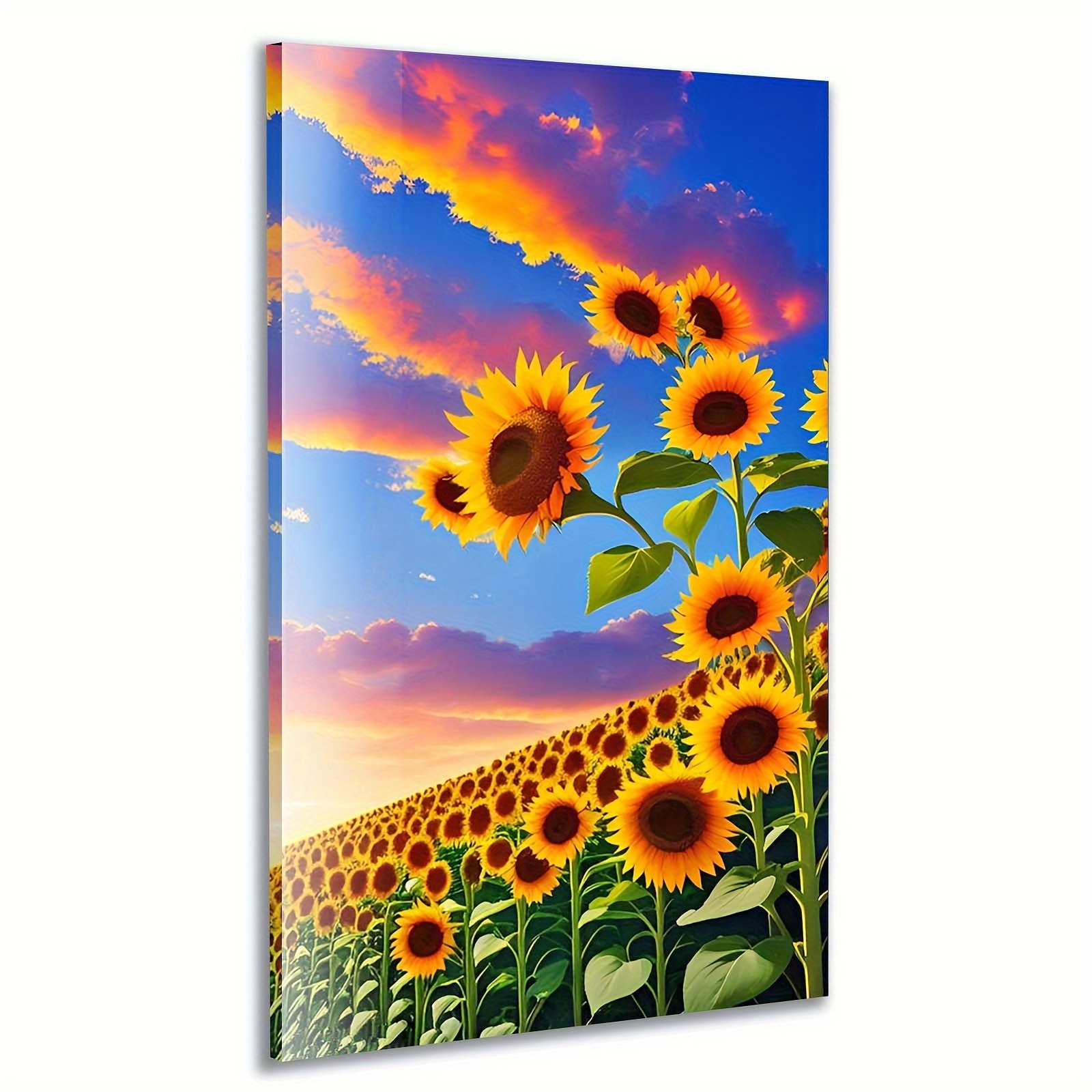 Diamond Painting Kits Adults Diy Sunflower Field 5d Round - Temu New ...