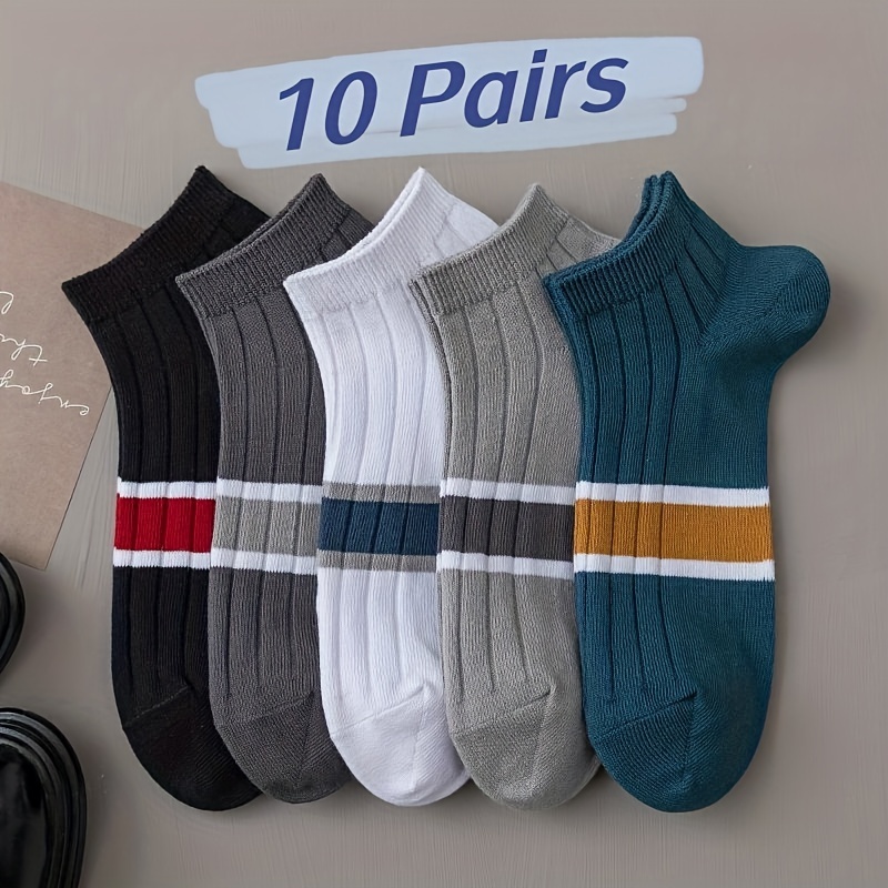 Men's Breathable Low Cut Socks Vintage Comfy Casual Soft - Temu Kuwait