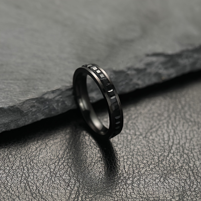 Simple Full Stainless Steel Ring - Temu United Kingdom