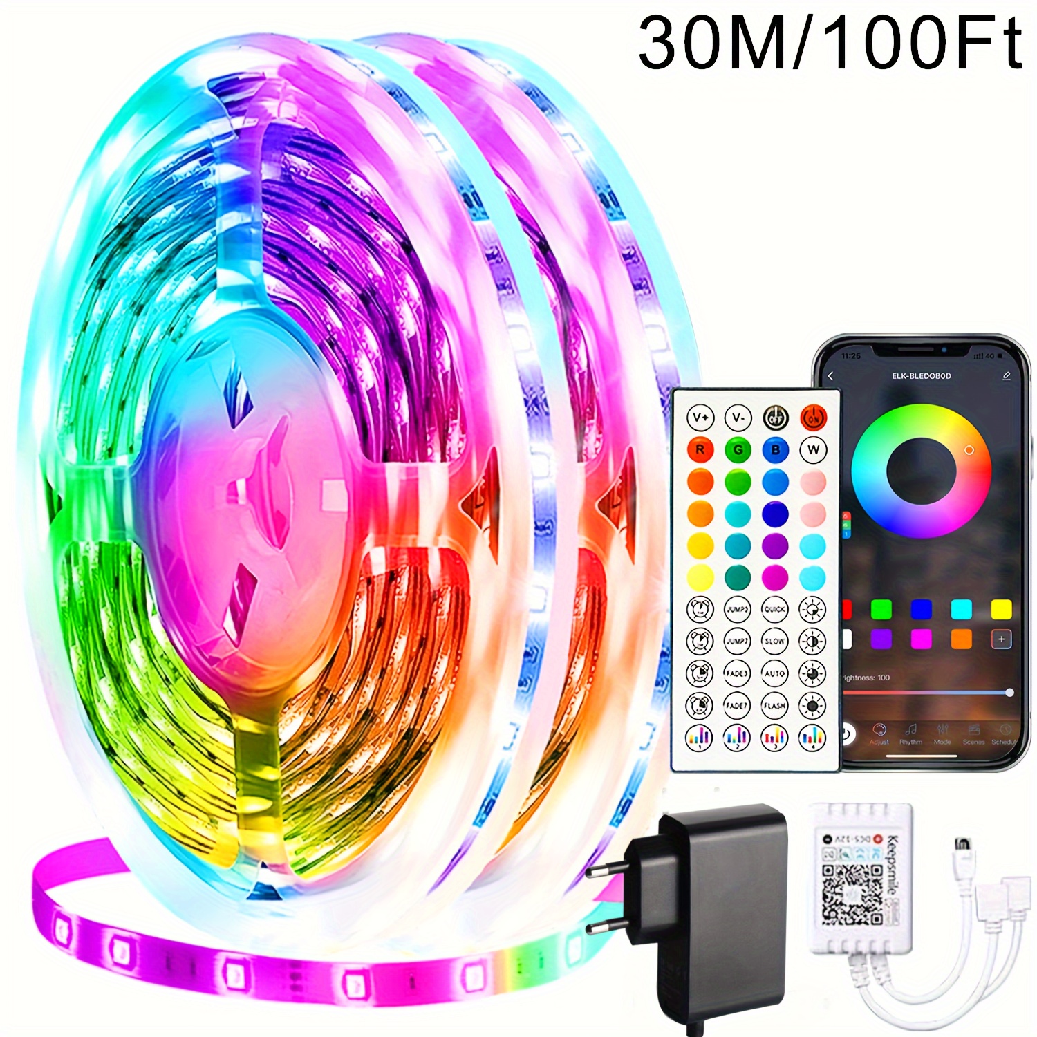 Led Strip Light Kit van 100ft met afstandsbediening en - Temu Netherlands