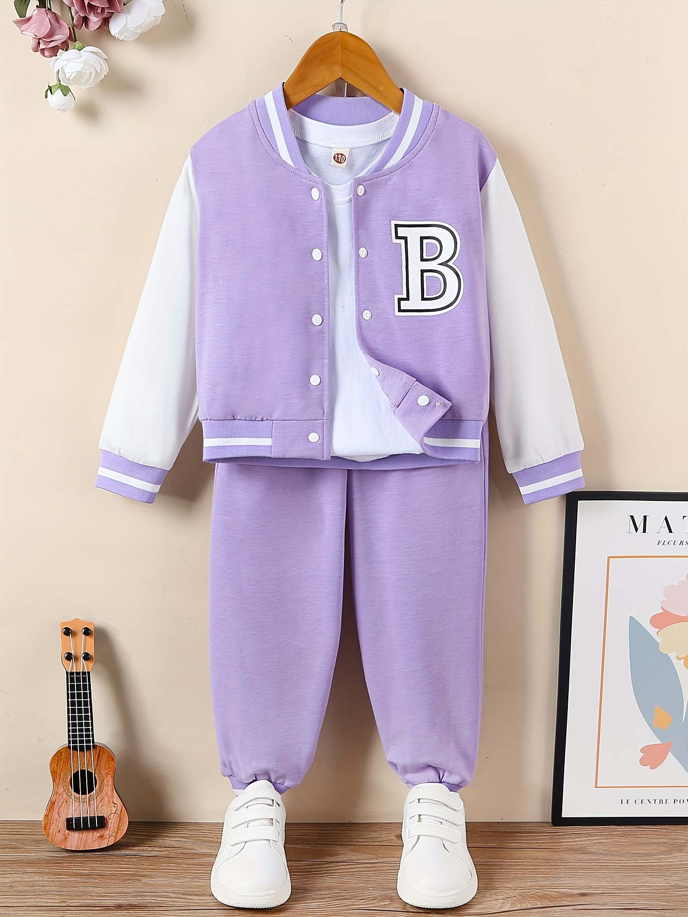 Girls Splicing Activewear Outfits Casual Comfy Sets Spring - Temu Australia