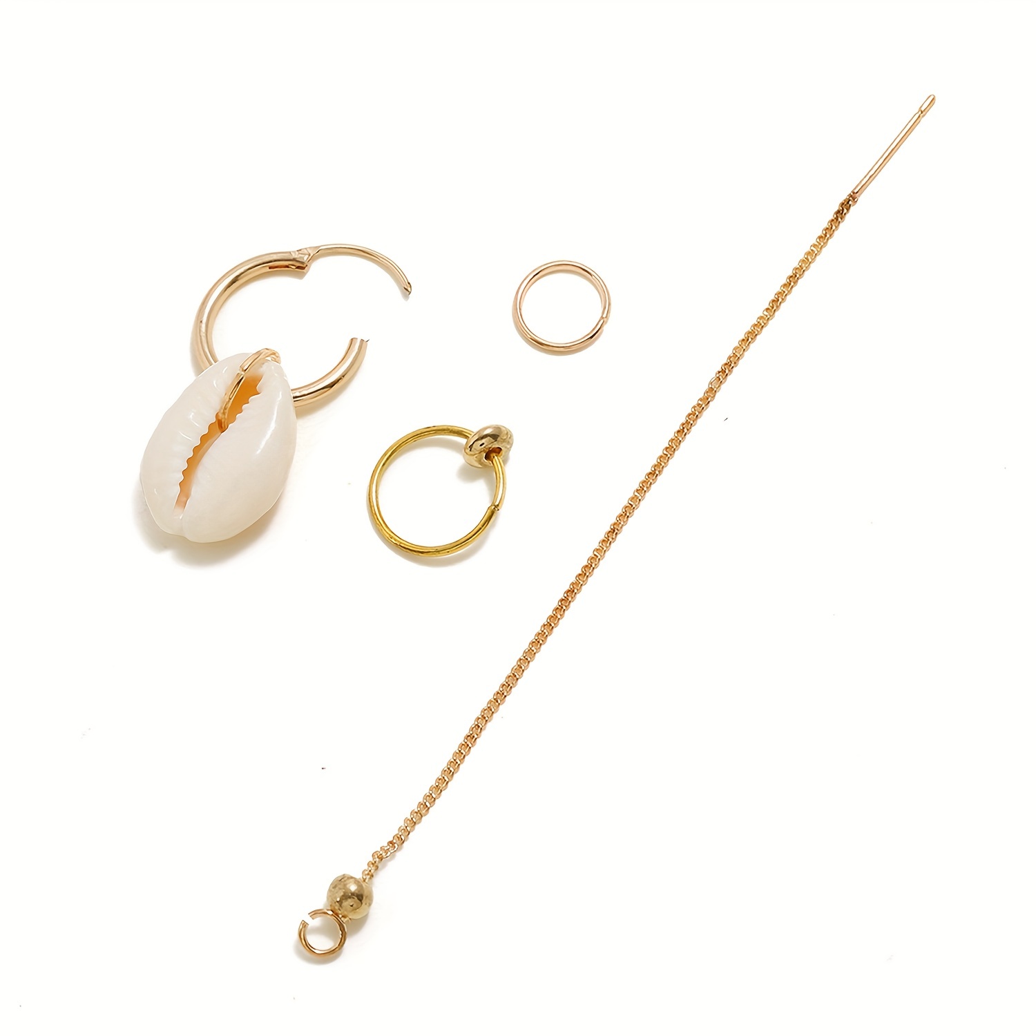 Star Tassel Shell Pattern Dangle Earrings For Women Girls, Seashell ...