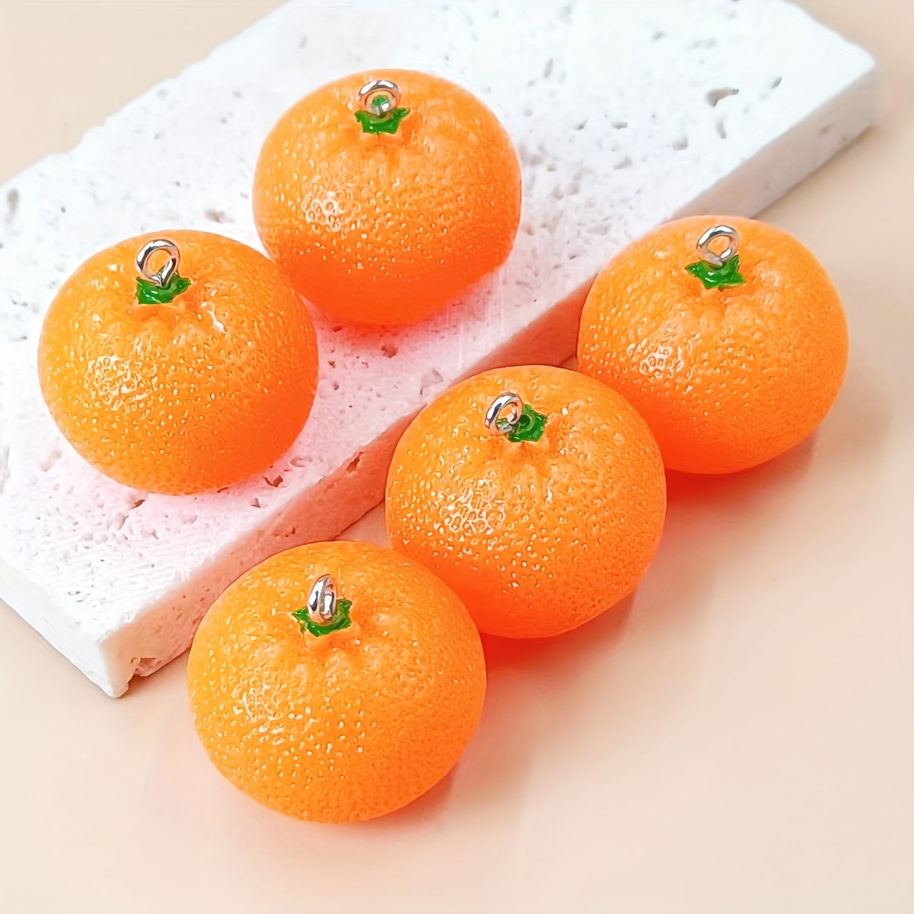 Simulation Sugar Orange Pendant Necklace Earrings Making - Temu New Zealand