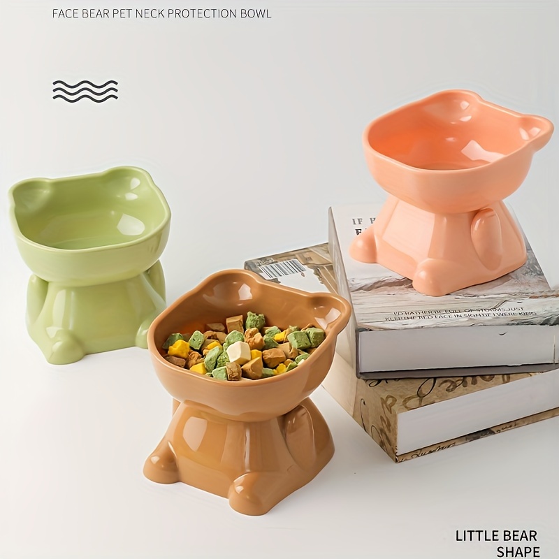 Bear Design Pet Neck Protection Bowl With A 15 Degree - Temu Australia