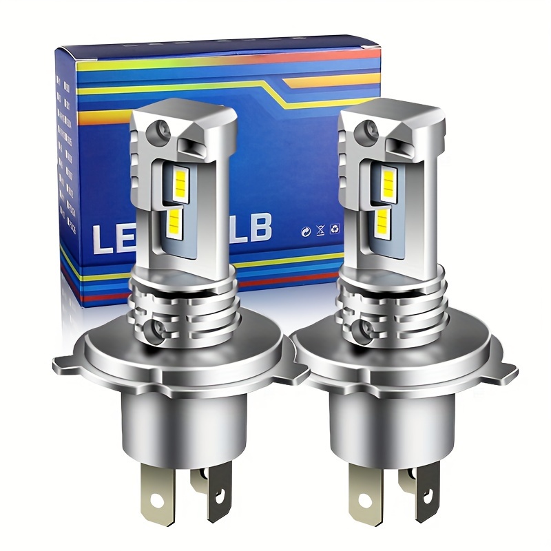 2st H4 9003 Led Strålkastare Glödlampa Csp Fläktlös Med - Temu Sweden