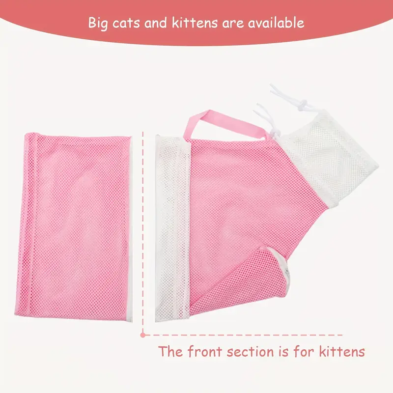 猫用お風呂バッグ 猫用シャワーバッグ 猫用洗濯バッグ 猫用入浴拘束具 猫用グ バッグ 猫用拘束バッグ 調節可能な Temu Japan