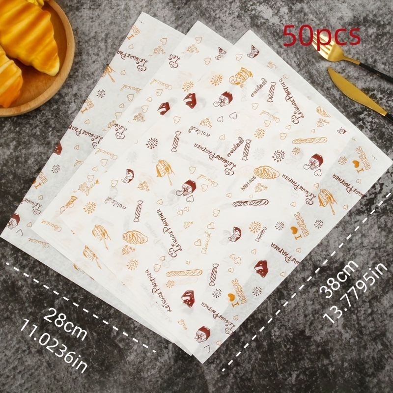 Vintage Print Wax Paper Sheets Grease Resistant Food - Temu Ireland